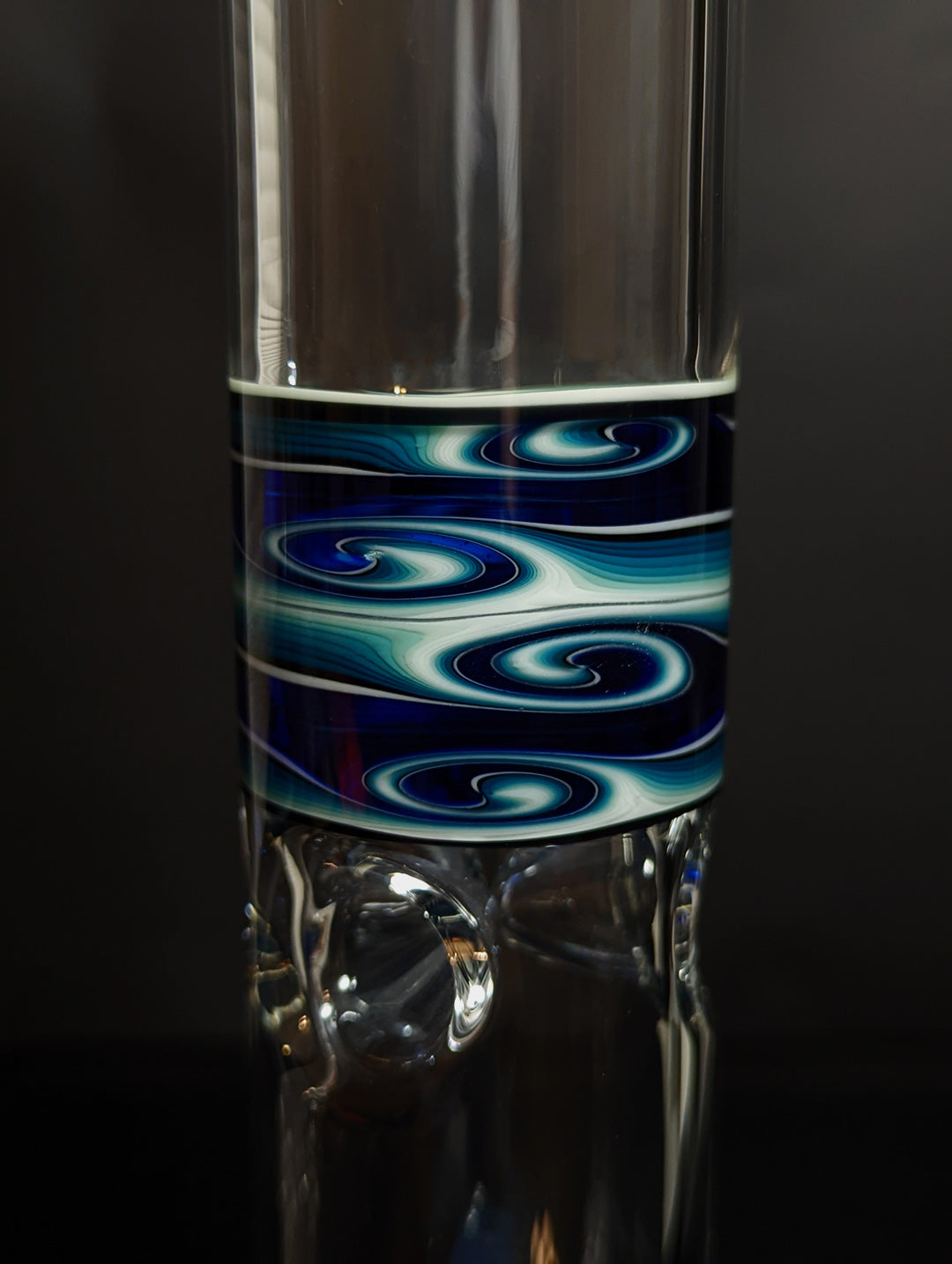 OJ FLAME - Lineworked Collins Beaker #2 – Glass Art RVA