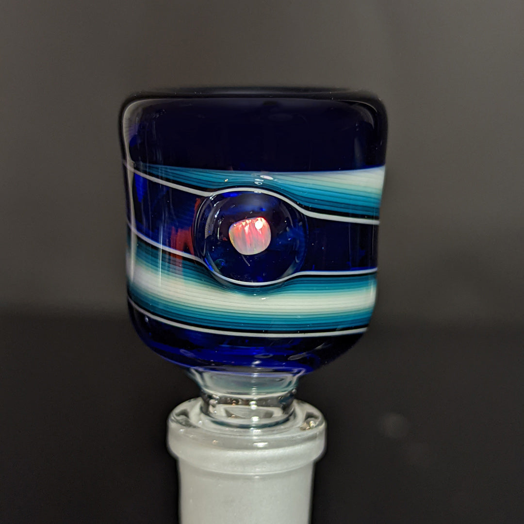 OJ FLAME - Lineworked Collins Beaker #2 – Glass Art RVA